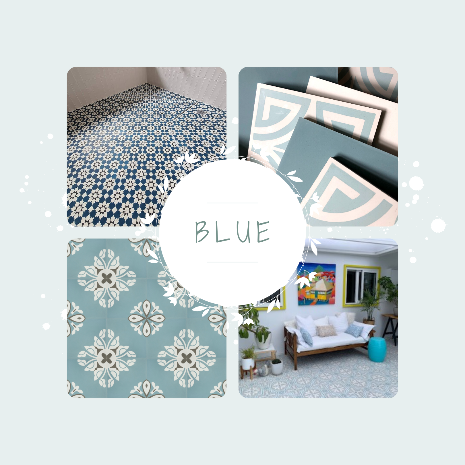 Shades of Blue - Rever Tiles | Beautiful & Timeless Encaustic Tiles
