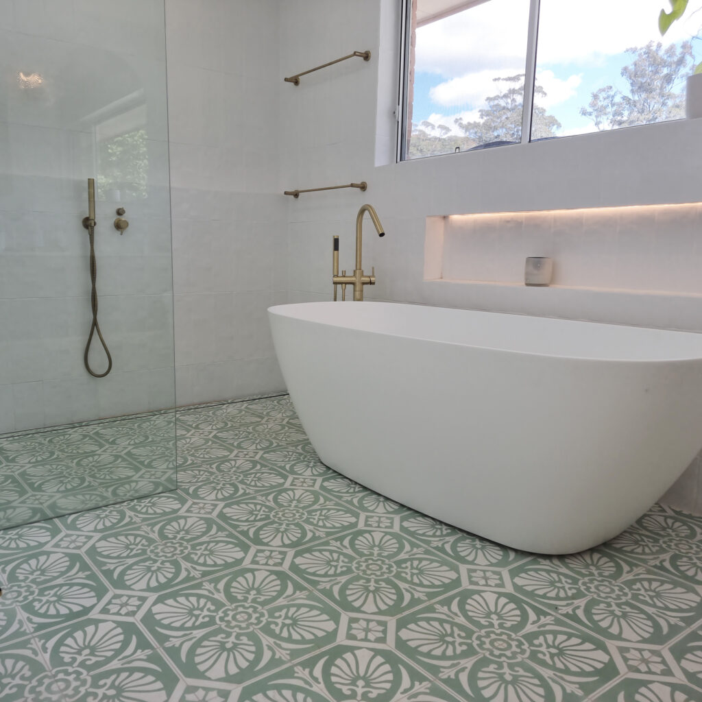 Hoja-2 Encaustic Tile - Rever Tiles | Vibrant, Beautiful & Timeless